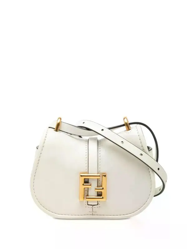 Fendi 2010-2026 Nano Leather C Mon Crossbody Bag - White