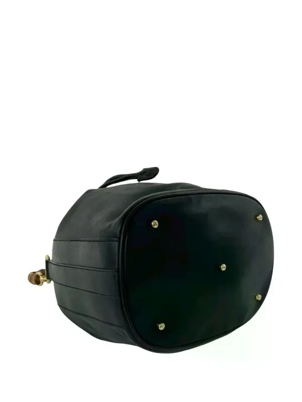 Gucci 20th Century Calfskin Bamboo Satchel