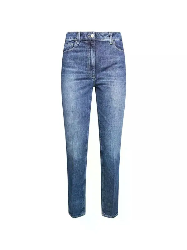 Elisabetta Franchi Logo-patch Straight-leg Jeans