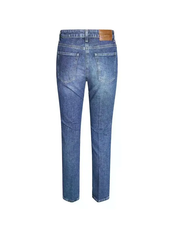 Elisabetta Franchi Logo-patch Straight-leg Jeans