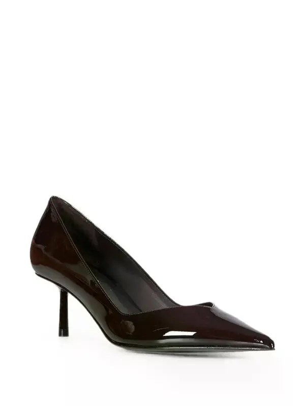 LE SILLA Patent-finish Pointed-toe Pumps