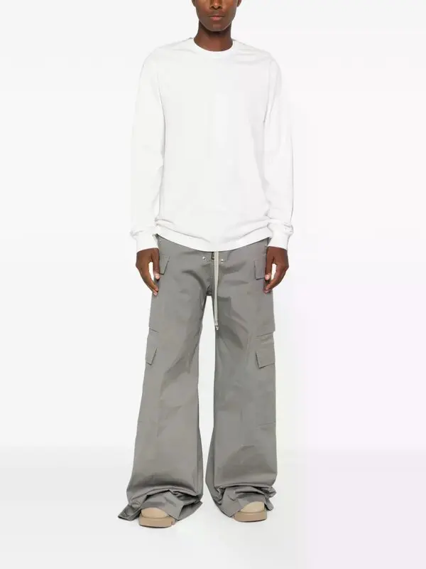 Rick Owens Long-sleeve Cotton T-shirt - White