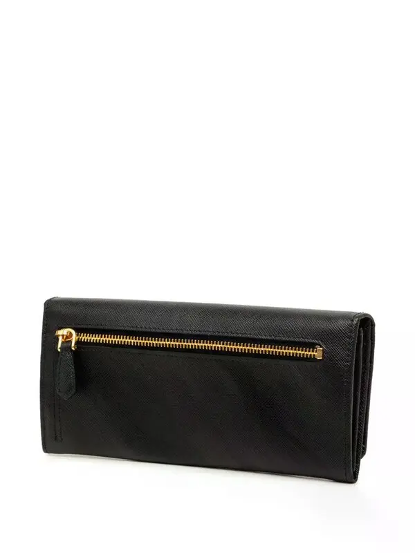 Prada 2013-2026 Saffiano Lux Bow Continental Wallet Long Wallets