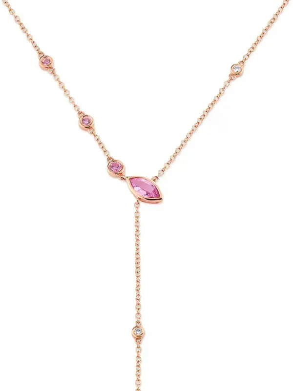Shay Sapphire And Diamond Lariat Necklace