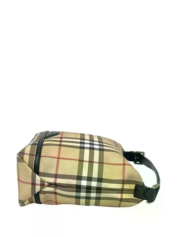 Burberry 20th Century House Check Coated Canvas Handbag