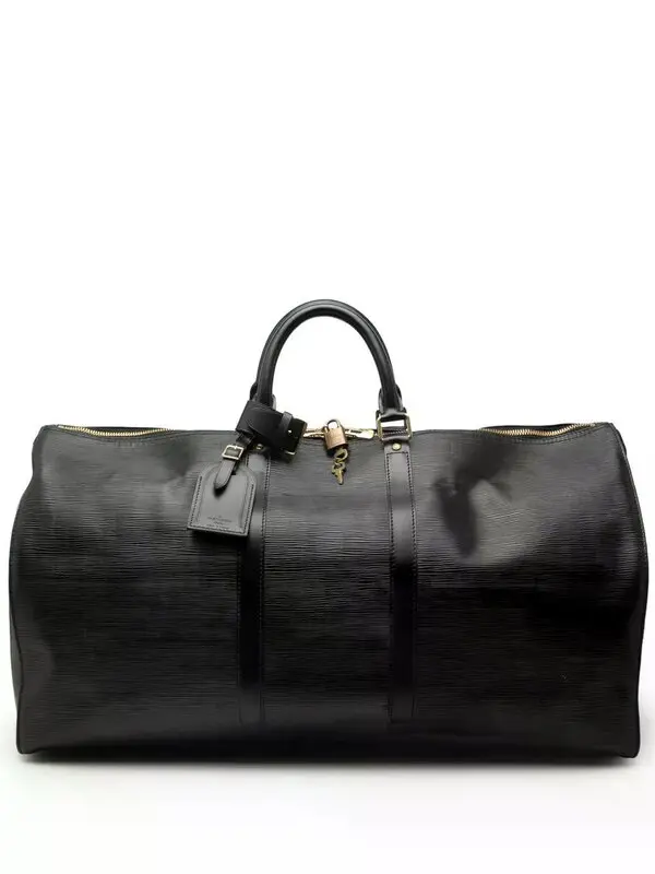 LOUIS VUITTON 1997 Epi Keepall 55 Travel Bag - Black