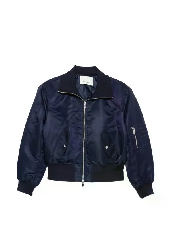 THE FRANKIE SHOP Storm Zip-up Bomber Jacket - Blue