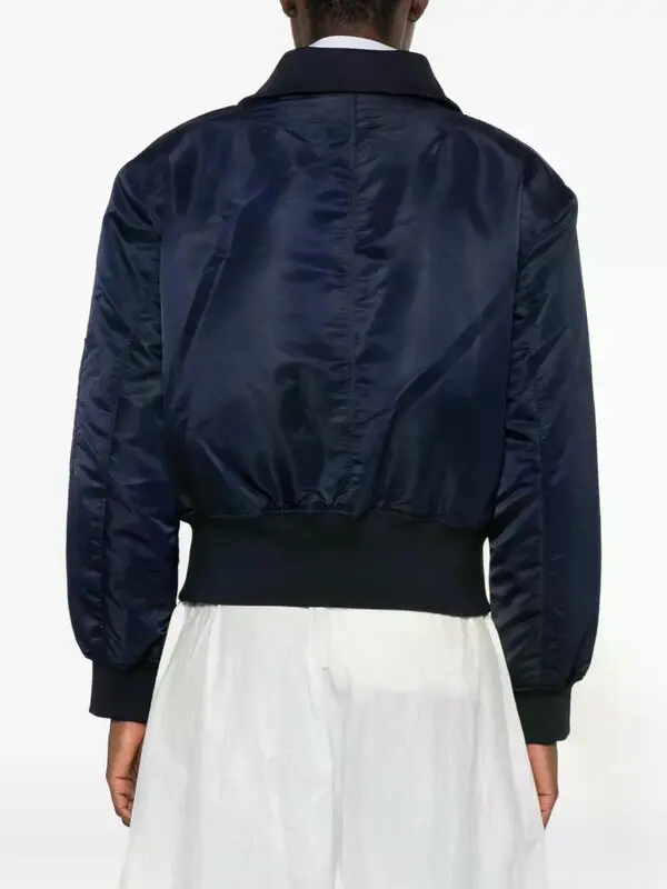 THE FRANKIE SHOP Storm Zip-up Bomber Jacket - Blue