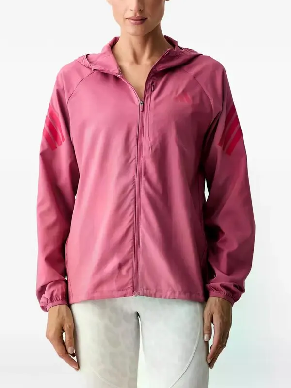Adidas Hooded Logo-print Jacket