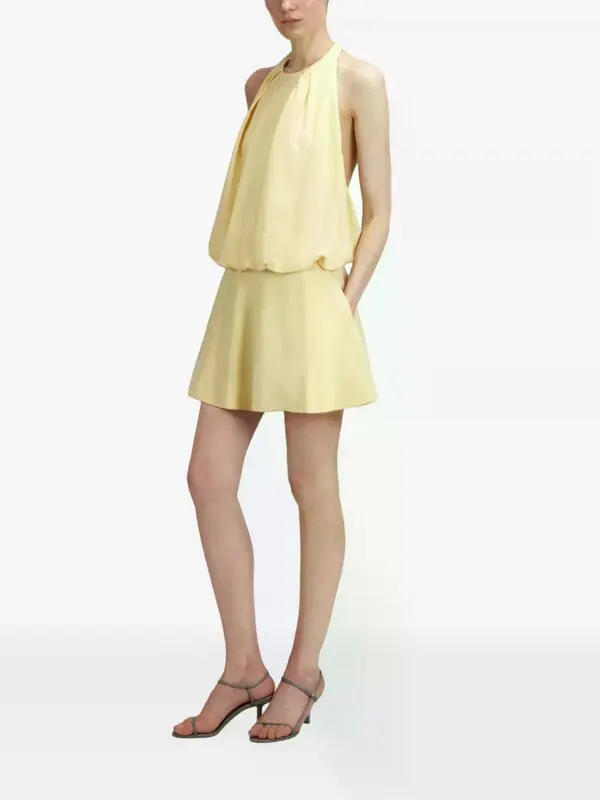 THE ARKOW Camille Halterneck Mini Dress