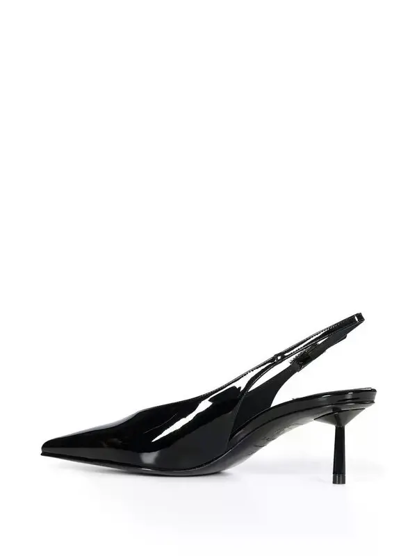LE SILLA Embellished Buckle Slingback Pumps - Black