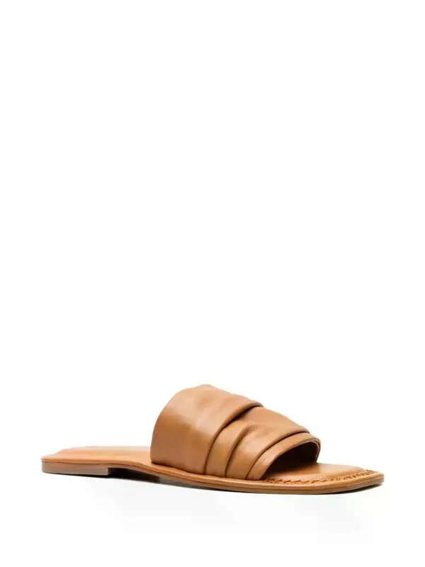 Free People Evelyn Ruched Leather Sandals