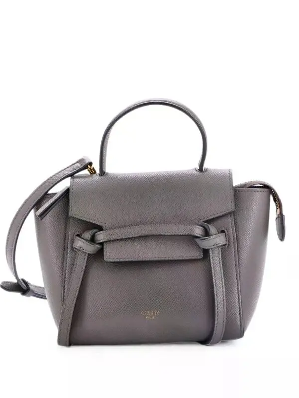 Celine Belt Bag Textured Leather Pico Shoulder Bag