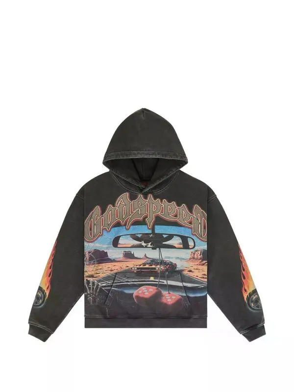 GODSPEED Graphic-print On The Run Hoodie