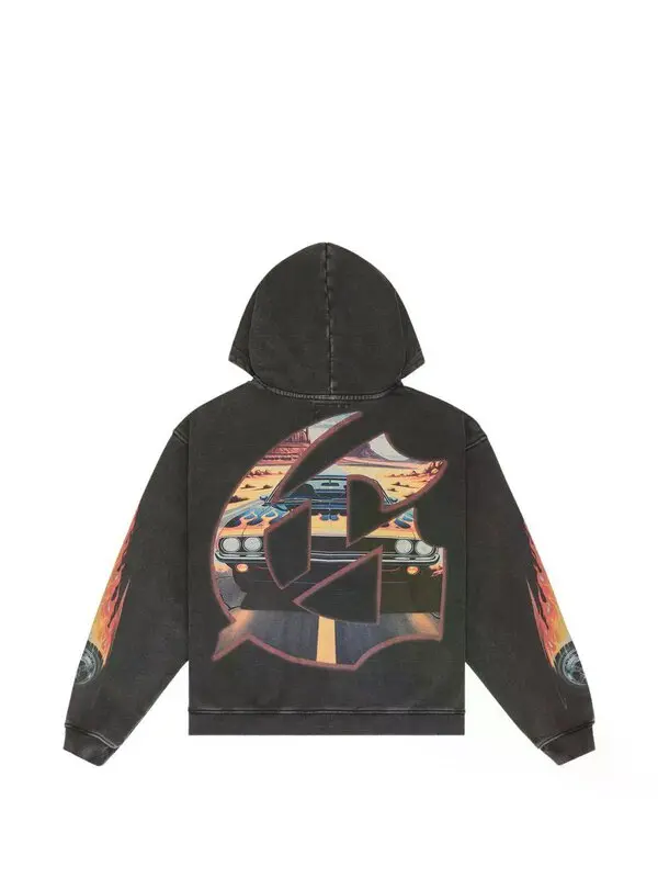 GODSPEED Graphic-print On The Run Hoodie