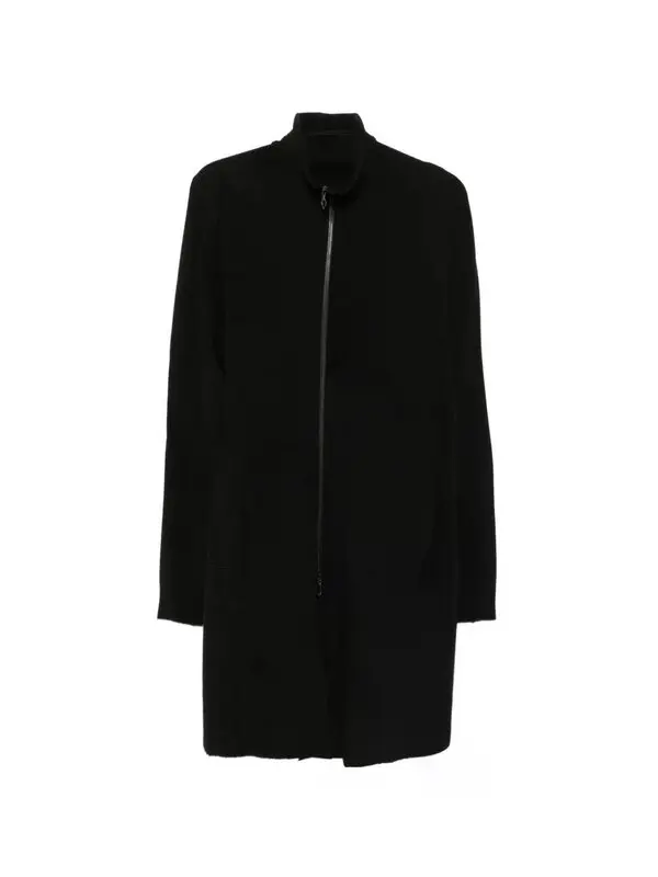 LEON EMANUEL BLANCK Waffle-knit Zip-up Coat