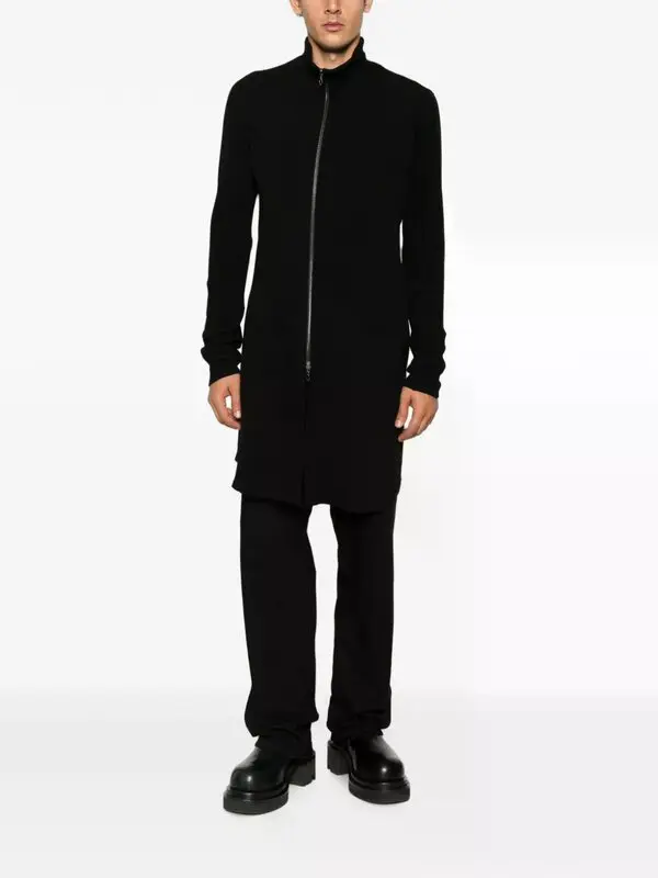 LEON EMANUEL BLANCK Waffle-knit Zip-up Coat