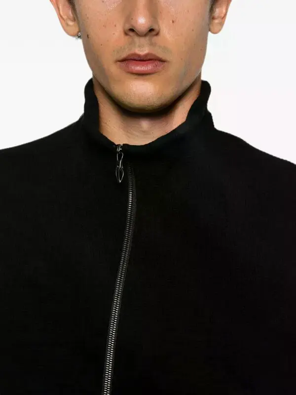 LEON EMANUEL BLANCK Waffle-knit Zip-up Coat