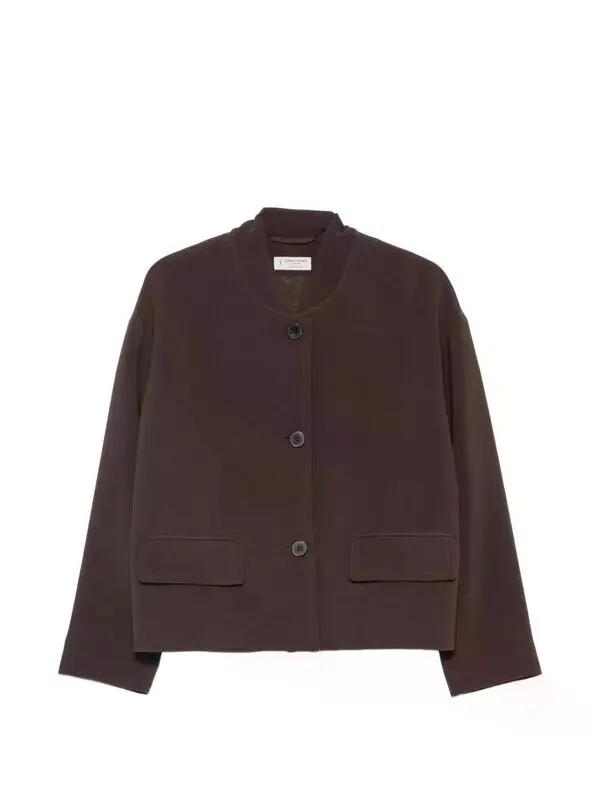 Alberto Biani Button-fastening Flap-pocket Jacket - Brown