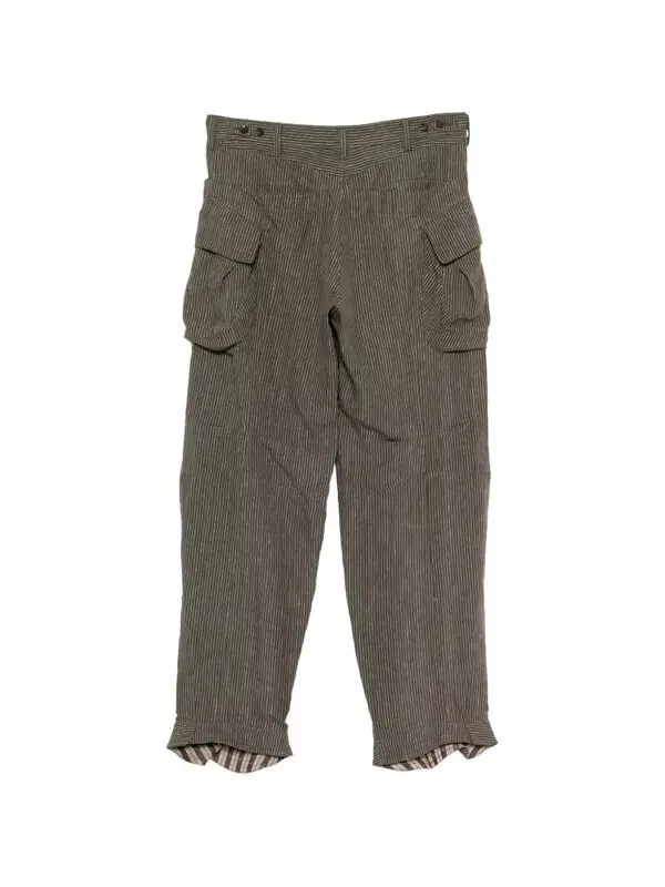 ZIGGY CHEN Striped Cargo Pants