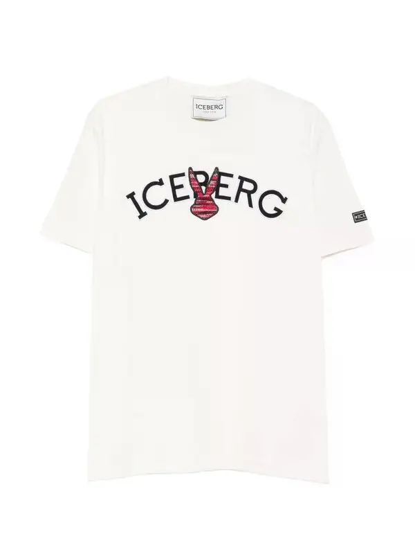 Iceberg Logo-embroidered T-shirt