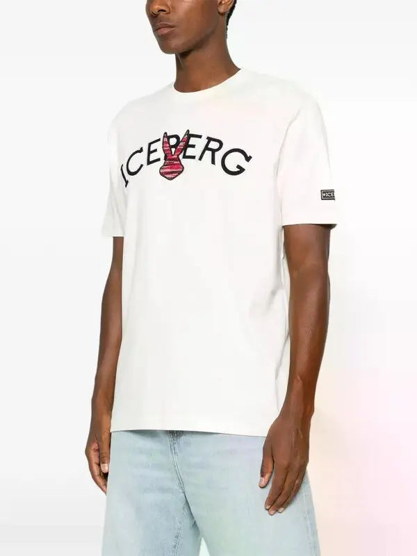 Iceberg Logo-embroidered T-shirt