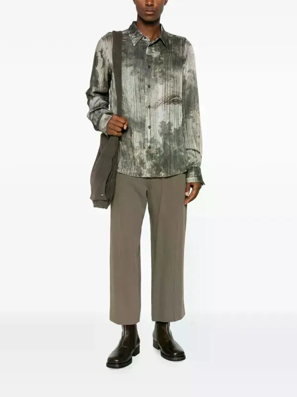 ZIGGY CHEN Graphic-print Button-down Shirt