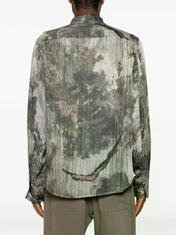 ZIGGY CHEN Graphic-print Button-down Shirt