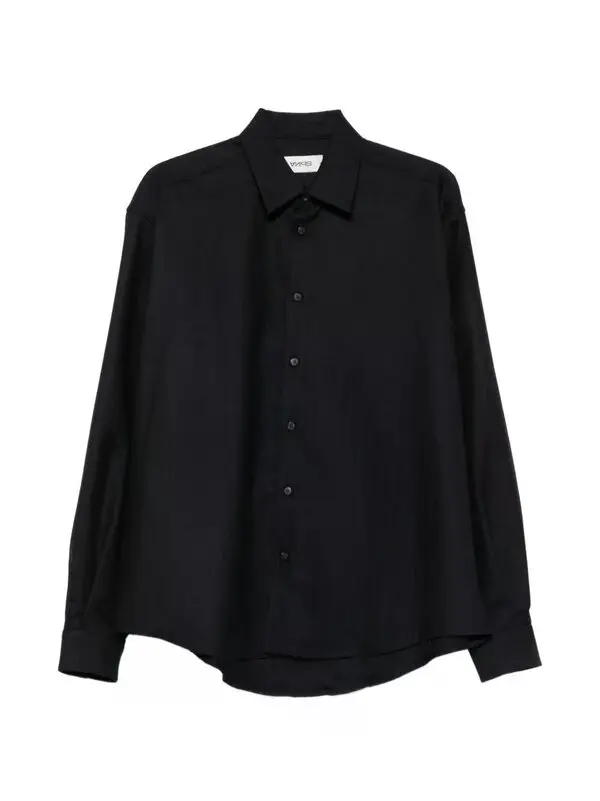 SPINA Herringbone-weave Button-down Shirt