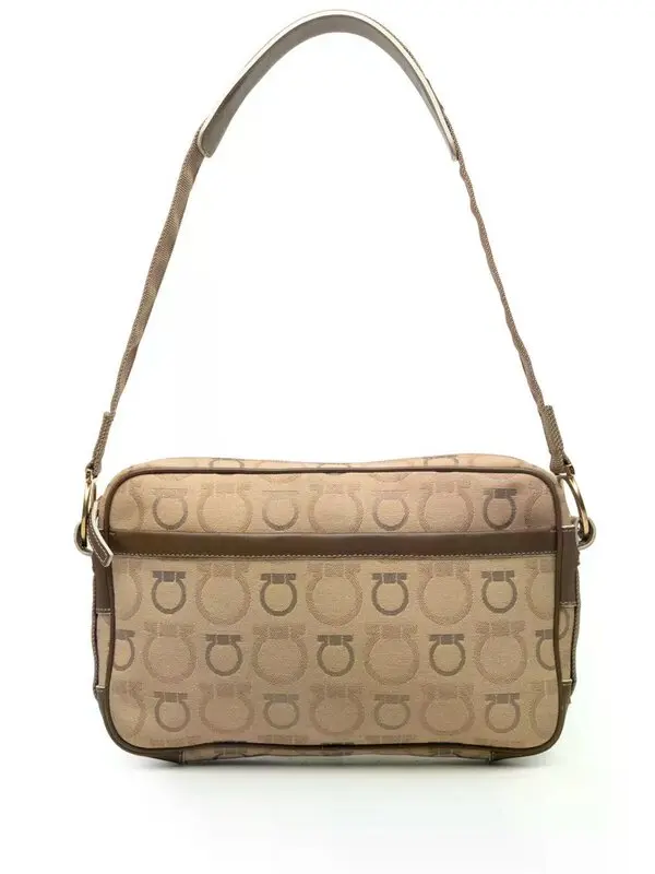 FERRAGAMO 2010-2026 Gancini Canvas Shoulder Bag