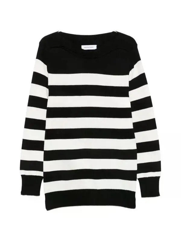 KIKO KOSTADINOV Horizontal-stripe Boat-neck Sweater