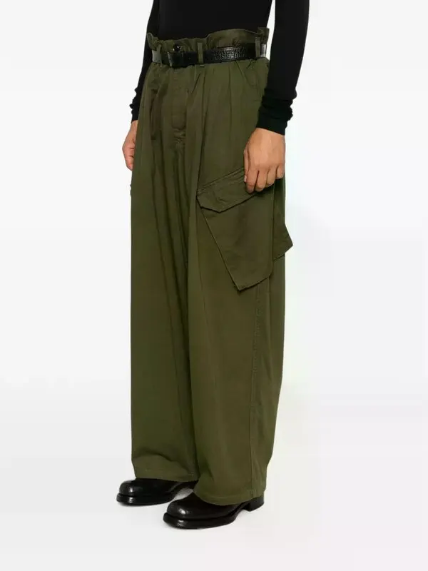 Yohji Yamamoto Pleated Paperbag Cargo Pants
