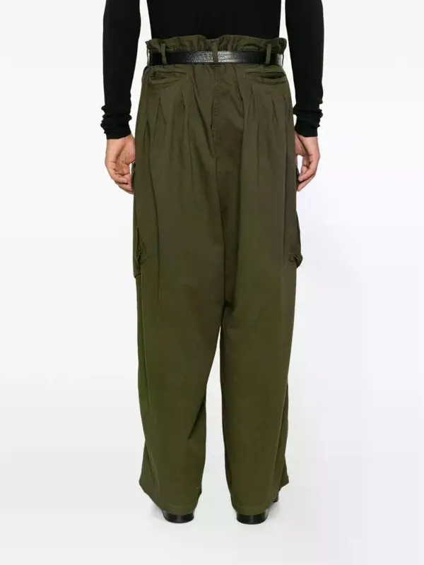Yohji Yamamoto Pleated Paperbag Cargo Pants