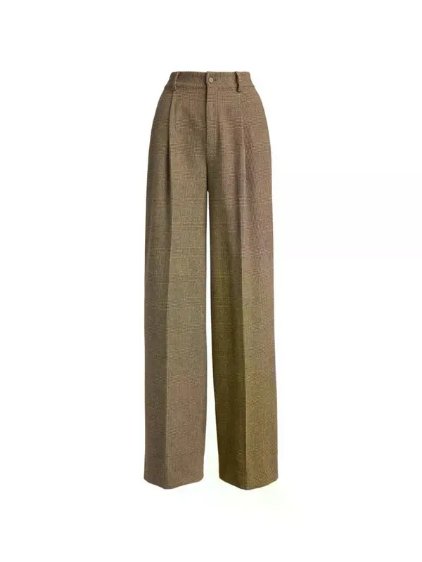 Ralph Lauren Kirahn Check-pattern Wool Trousers