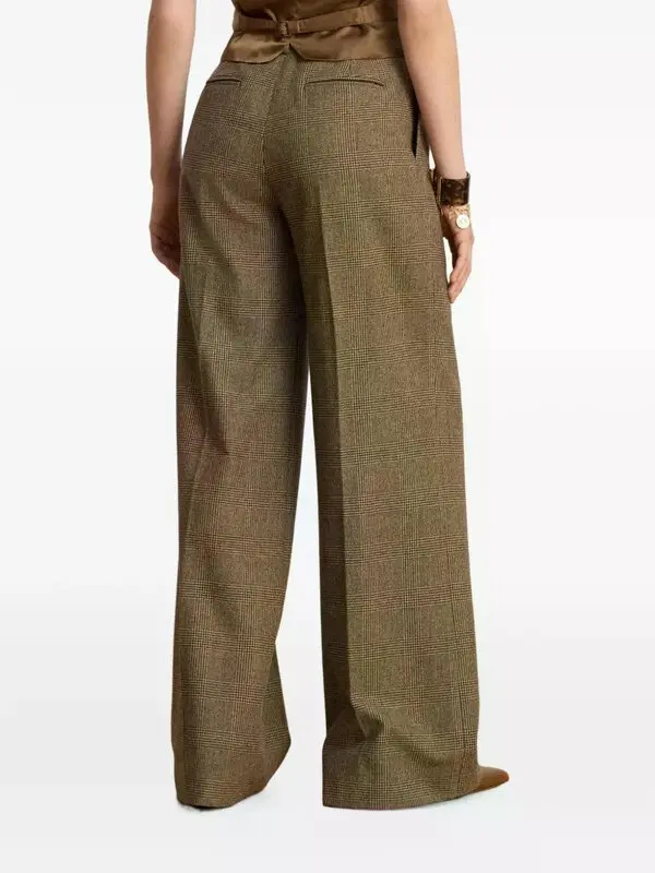 Ralph Lauren Kirahn Check-pattern Wool Trousers