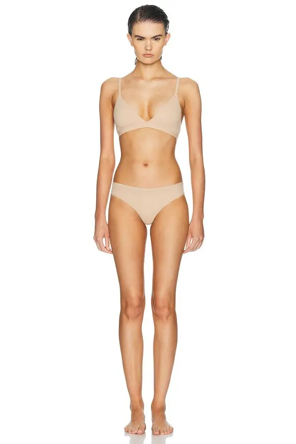 SKIMS Fits Everybody Triangle Bralette - Clay