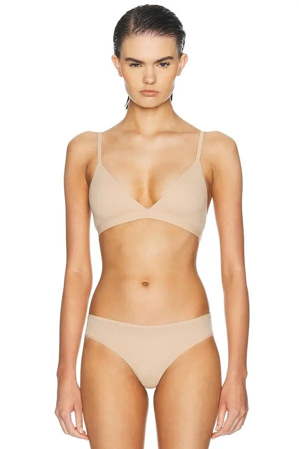 SKIMS Fits Everybody Triangle Bralette - Clay