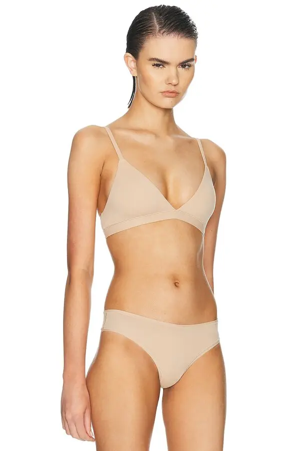 SKIMS Fits Everybody Triangle Bralette - Clay