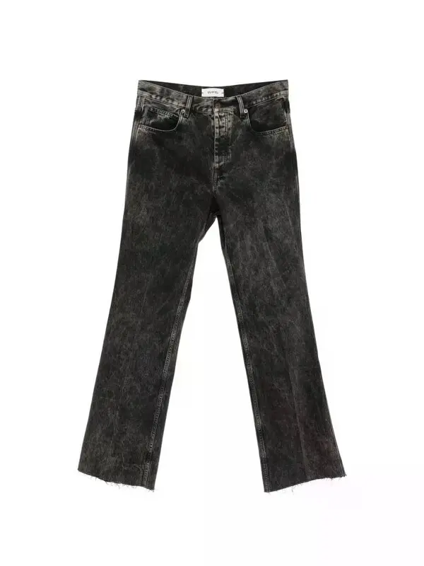 SPINA Acid Wash Flared Jeans
