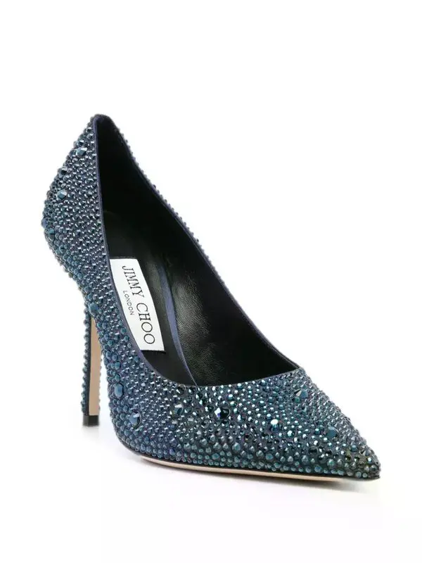 JIMMY CHOO Love Crystal-embellished Pumps