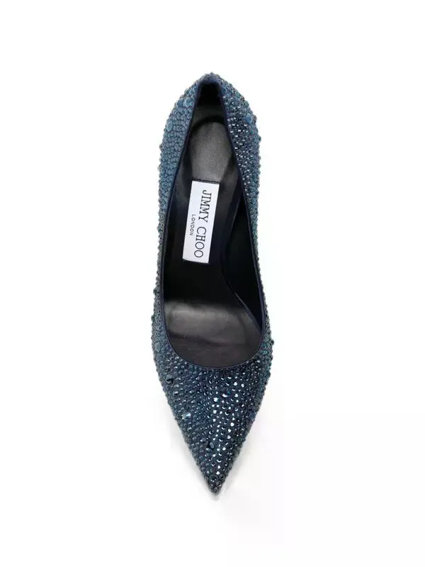 JIMMY CHOO Embellished Stiletto Pumps - Blue