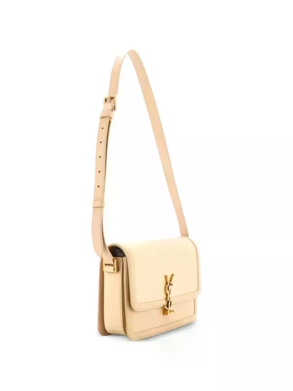 Saint Laurent Solferino Bag Leather Medium Shoulder Bag - Neutrals