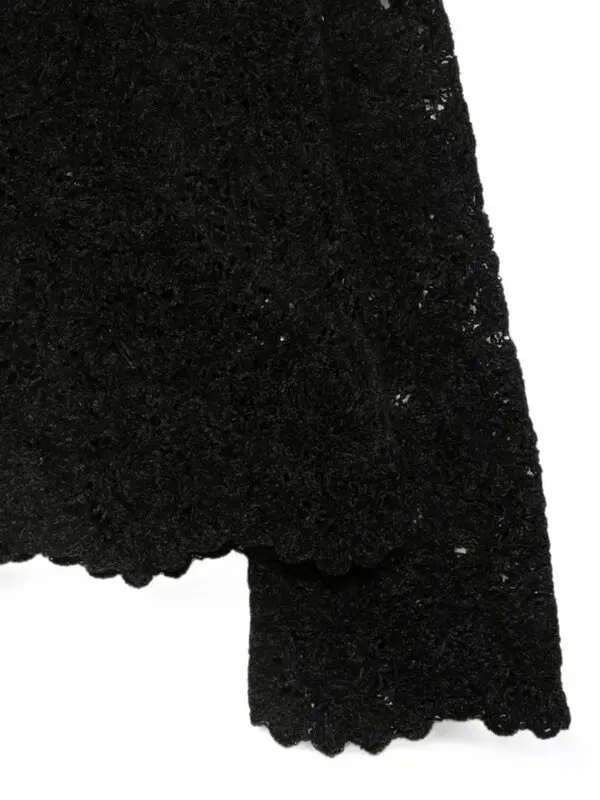SEMICOUTURE Crochet Scalloped-edge Jumper