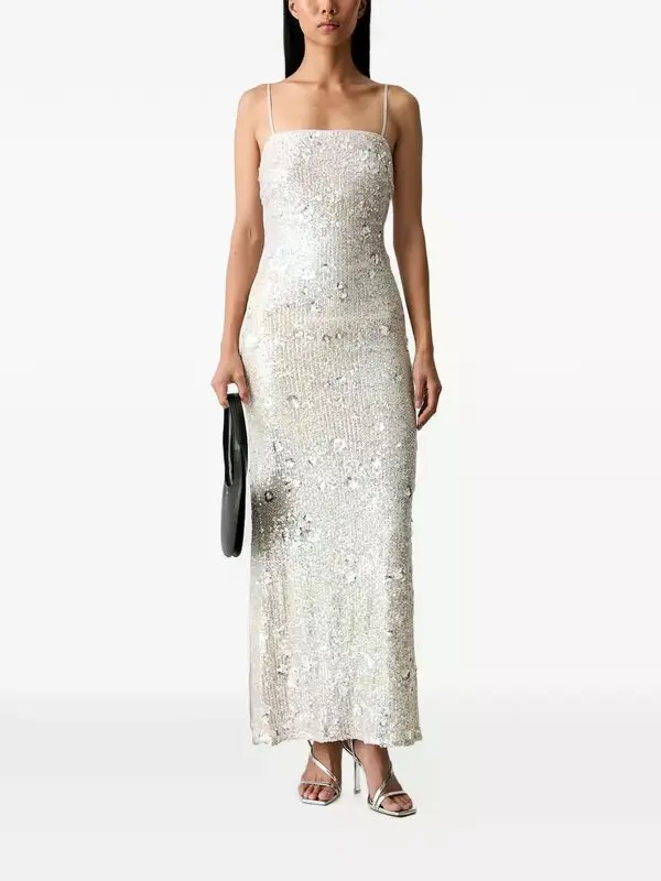 Bardot Sinclaire Sequin-embellished Floral Motif Maxi Dress