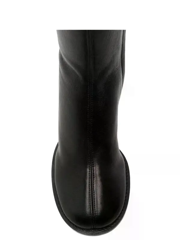 SERGIO ROSSI Round Toe Knee-high Boots
