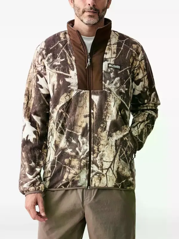 Columbia Sequoia Grove Camouflage-print Zip-up Sweater