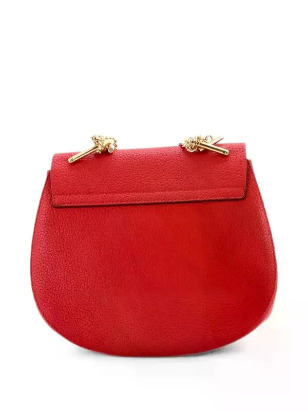 Chloé Drew Leather Small Crossbody Bag - Red