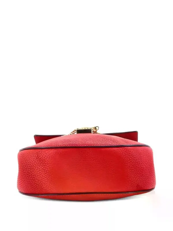 Chloé Drew Leather Small Crossbody Bag - Red