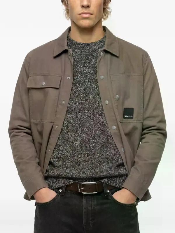 Karl Lagerfeld Logo-patch Shirt Jacket