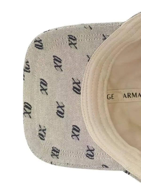 Armani Exchange Logo Pattern Baseball Cap